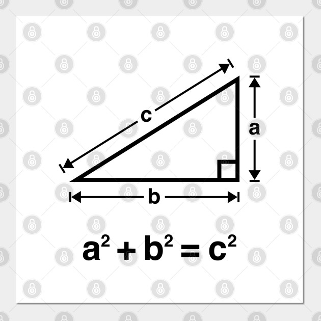 Pythagorean Theorem (Mathematics / Black) - School - Posters and Art ... Pythagorean Theorem (Mathematics / Black) - School - Posters and Art ...